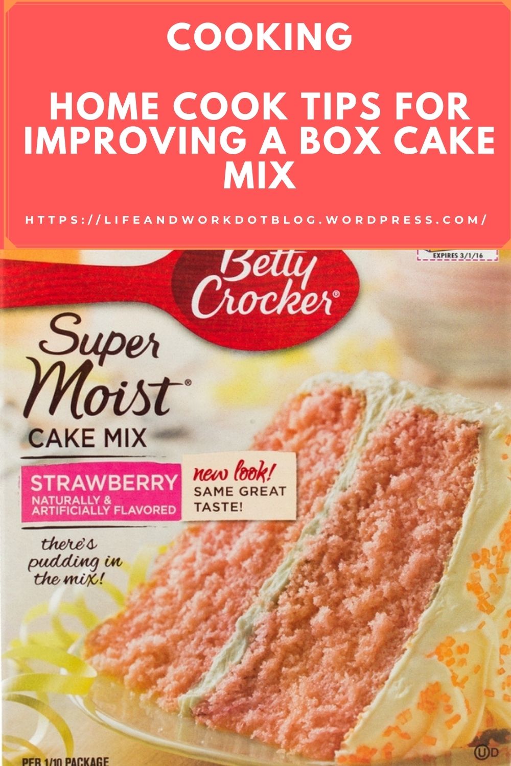 Home Cook Tips for Improving A Box Cake Mix