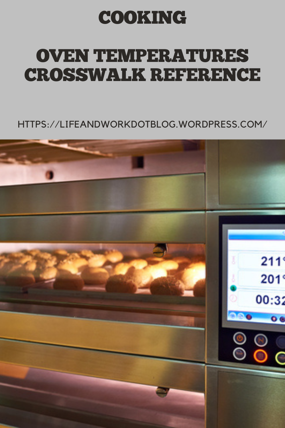Oven Temperatures Crosswalk Reference