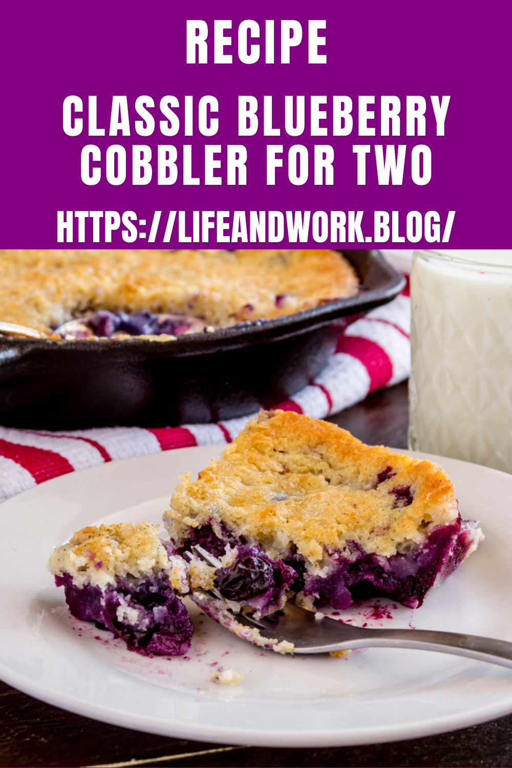 Recipe - Classic Blueberry Cobbler For Two
