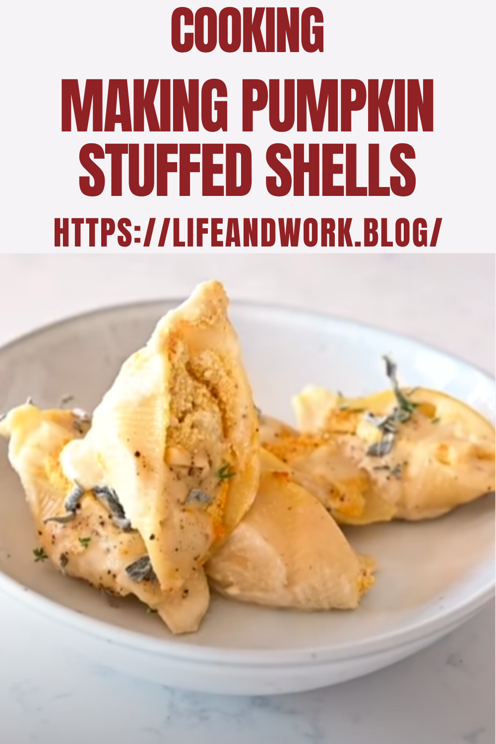 Cooking – Making Pumpkin Stuffed Shells