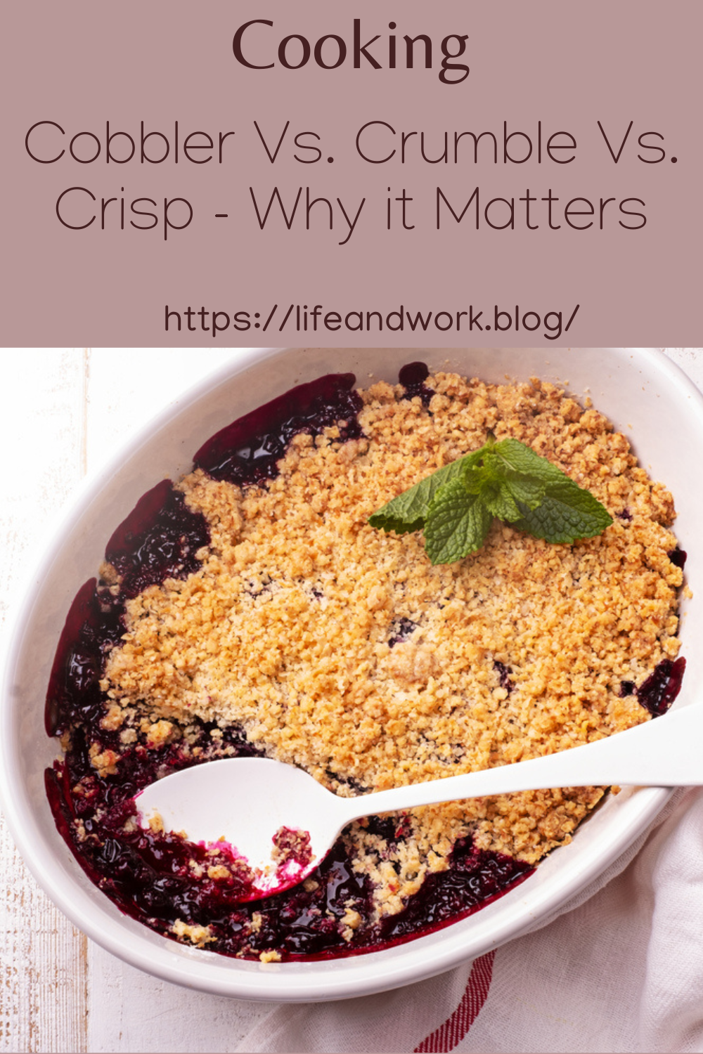 Cobbler Vs. Crumble Vs. Crisp – Why it Matters - Bert's Blog