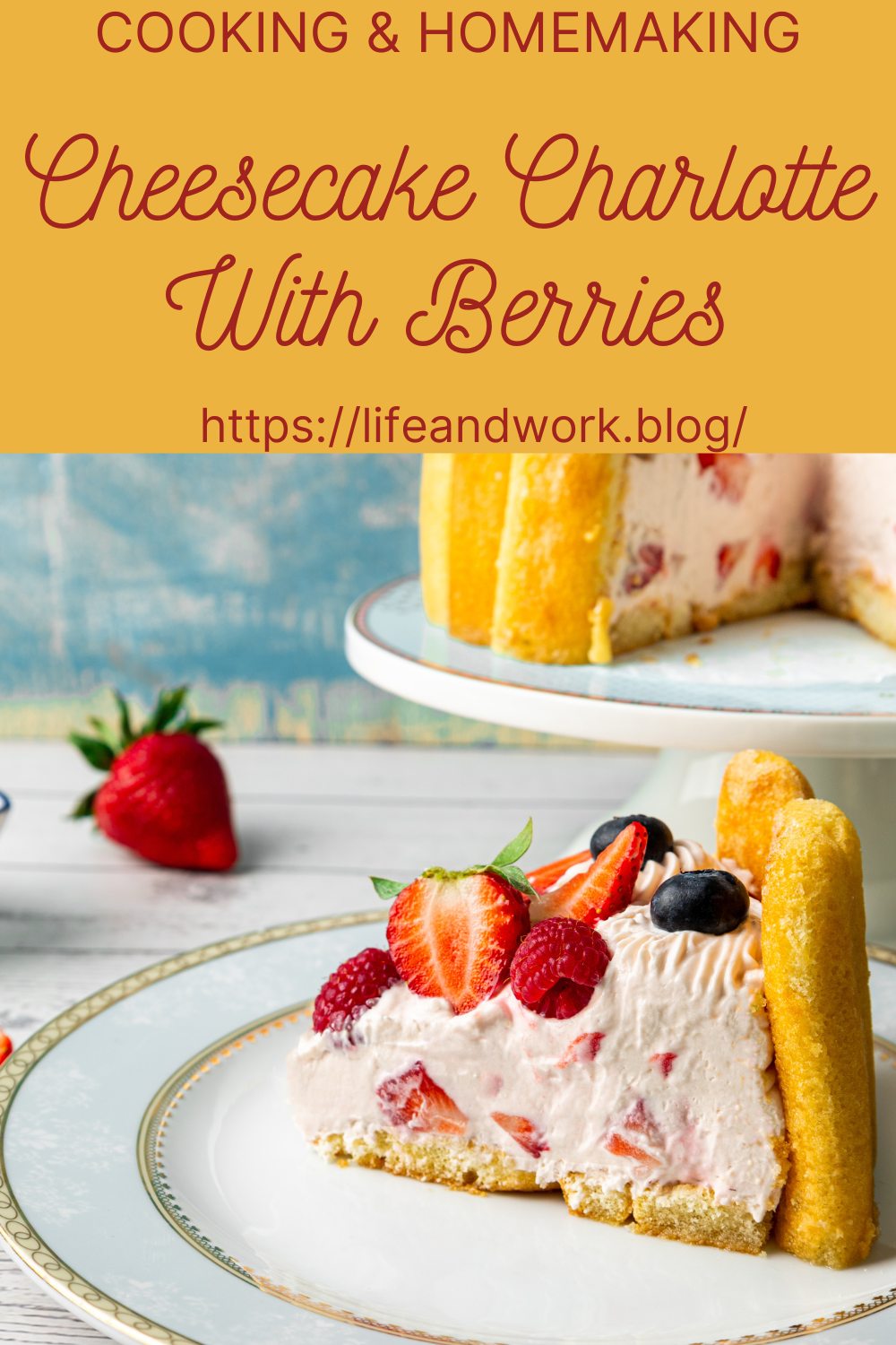 Recipe - Cheesecake Charlotte With Berries