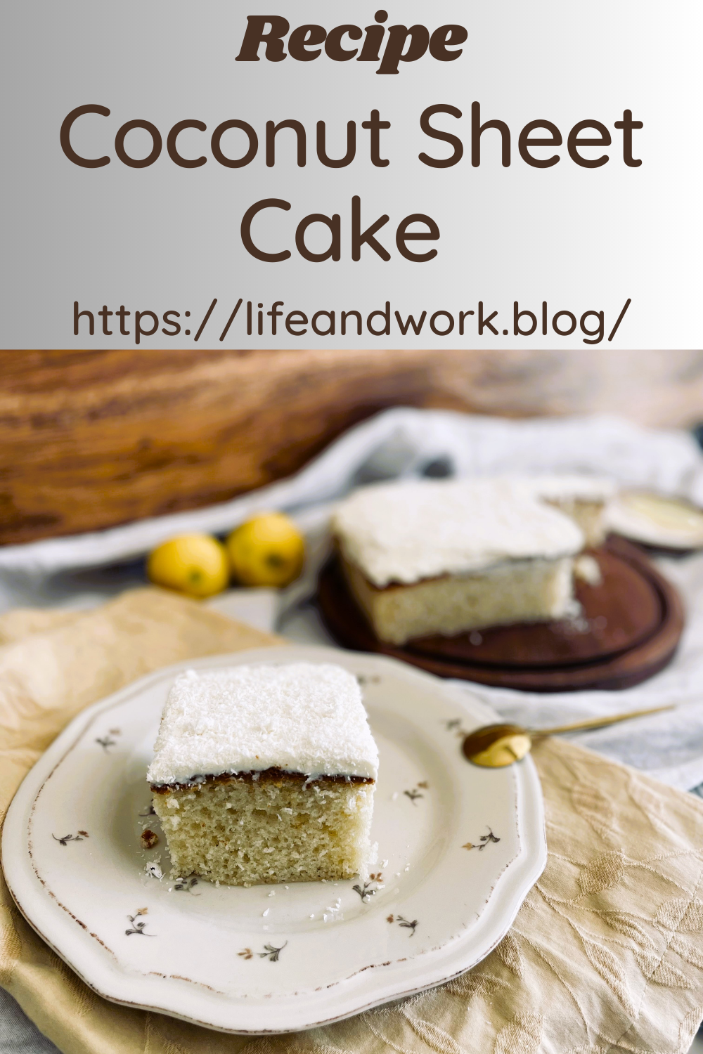 Recipe - Coconut Sheet Cake