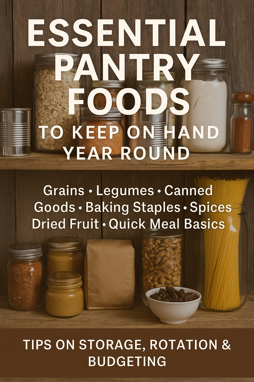 Essential Pantry Staples for Stress-Free Cooking
