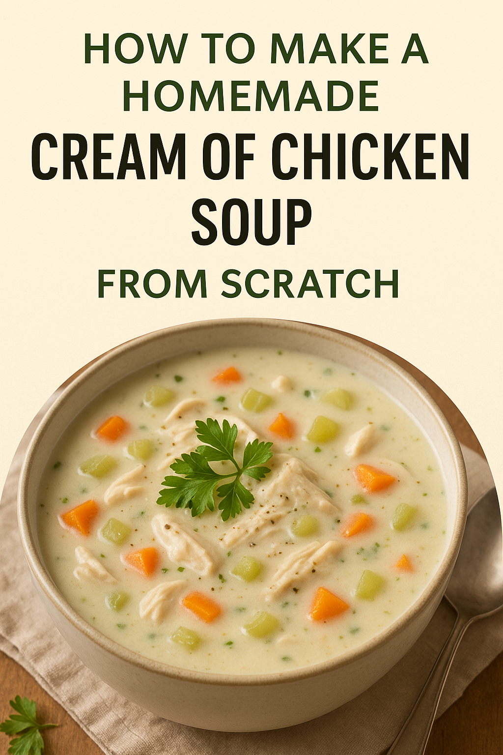 Easy Homemade Cream of Chicken Soup Recipe in 45 Minutes