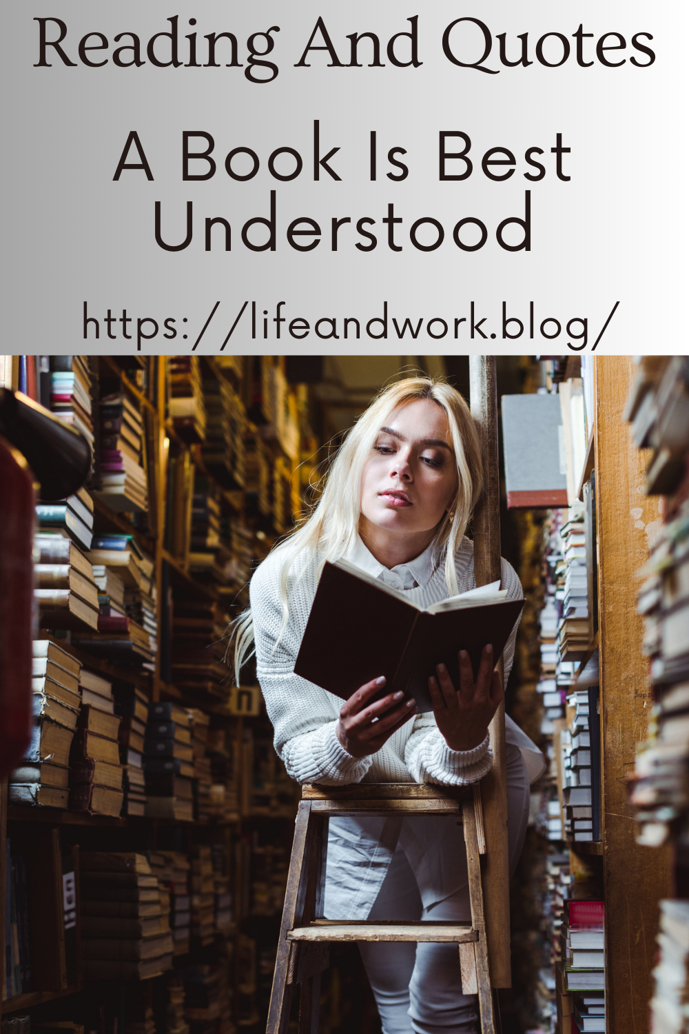 A Book Is Best Understood