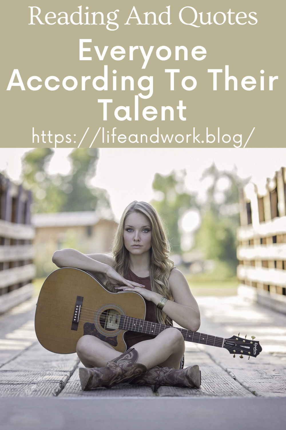 Everyone According To Their Talent