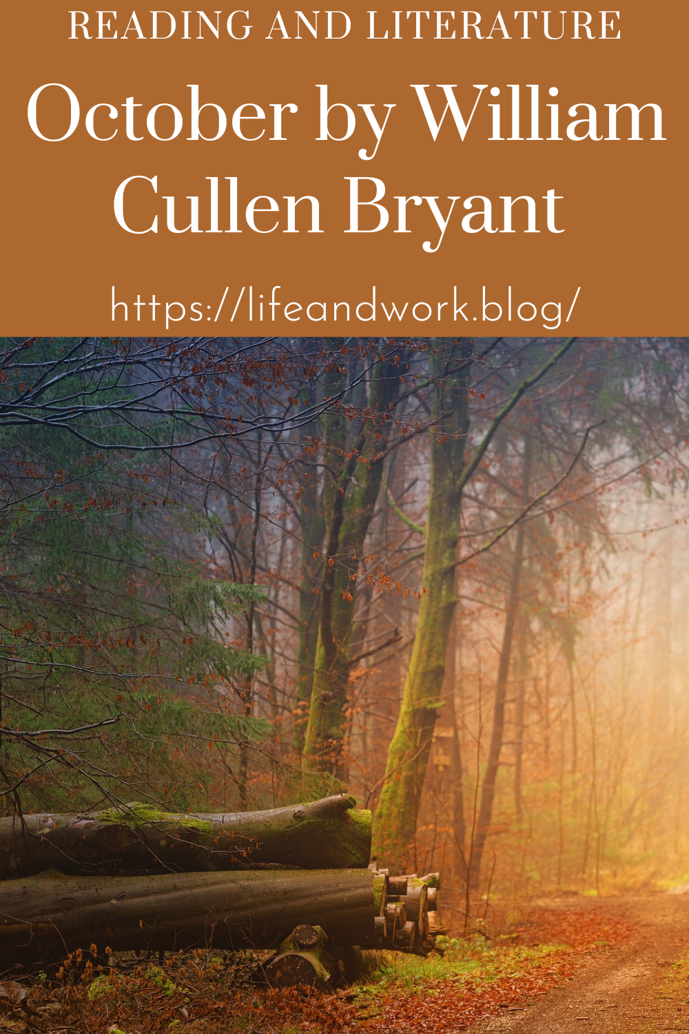 October by William Cullen Bryant