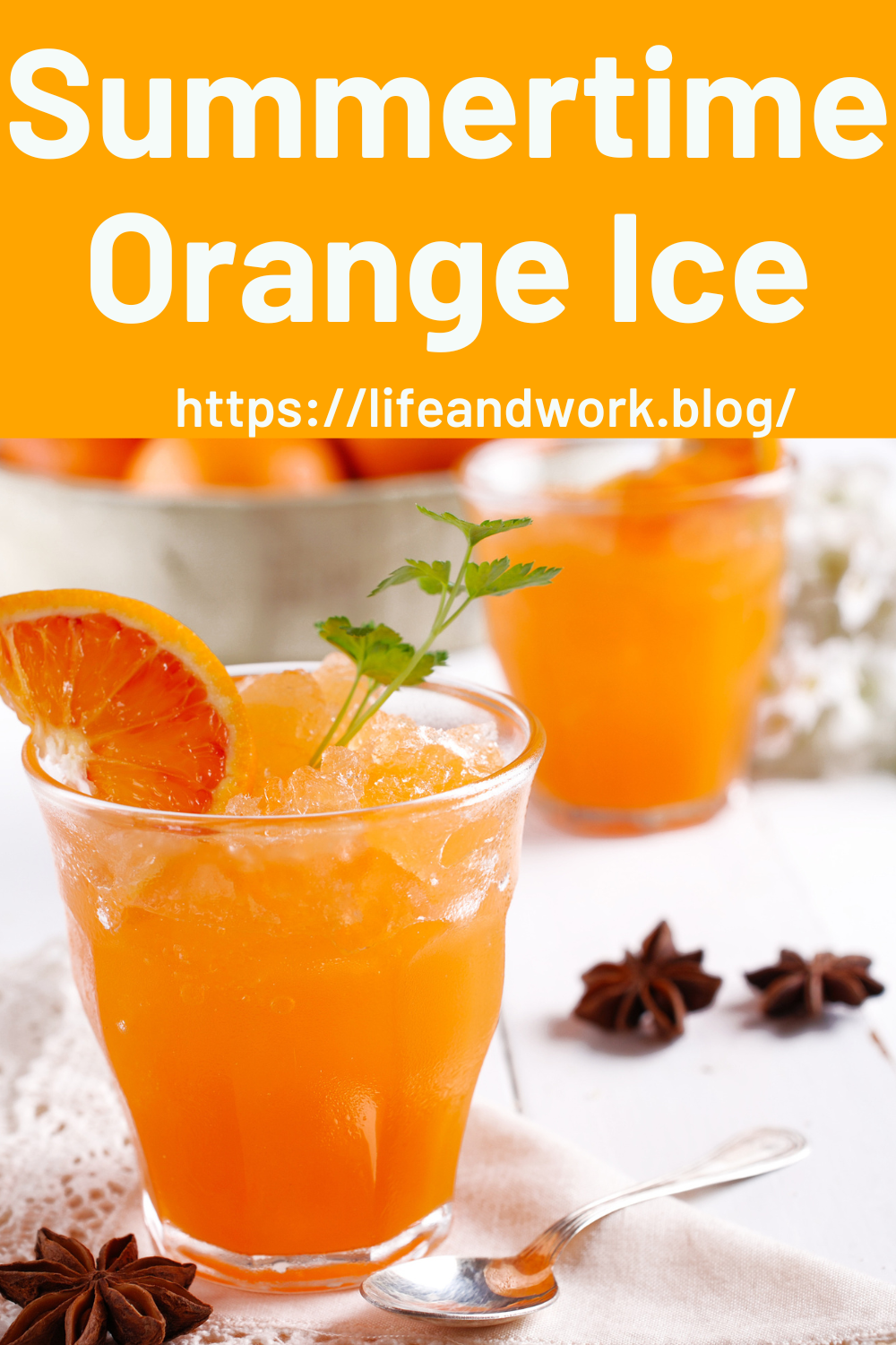 Summertime Orange Ice