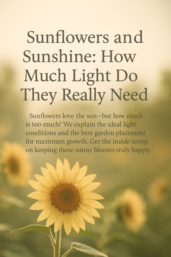 Maximize Your Sunflowers: Essential Light Needs Explained