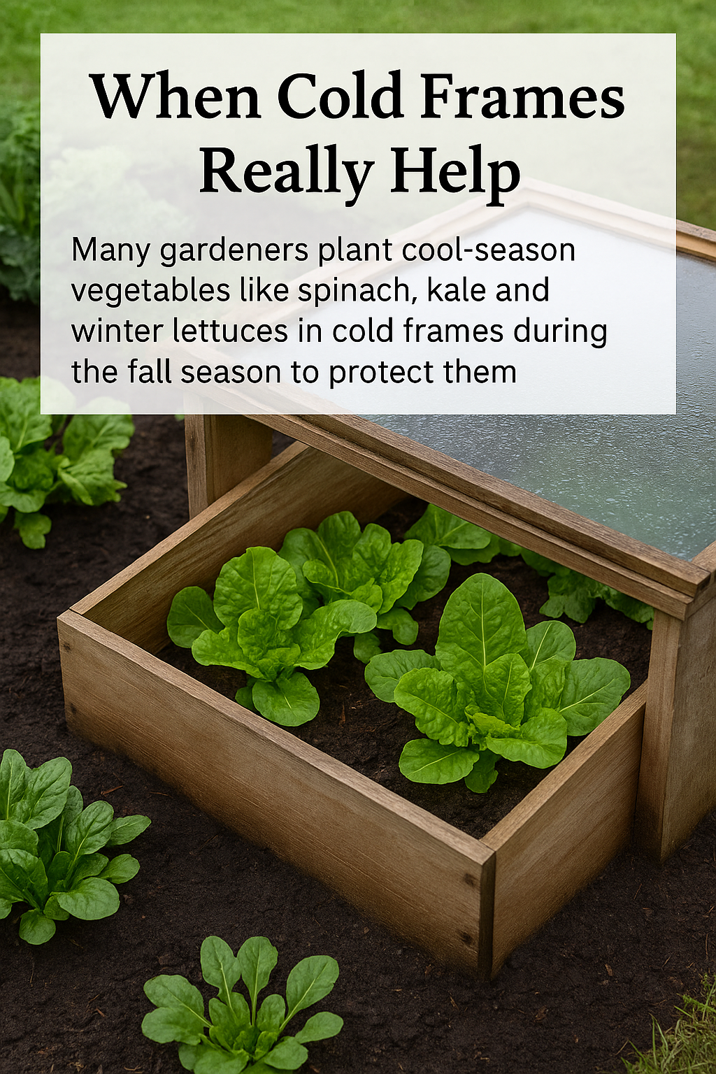 Maximize Your Gardening with Cold Frames for Winter Greens