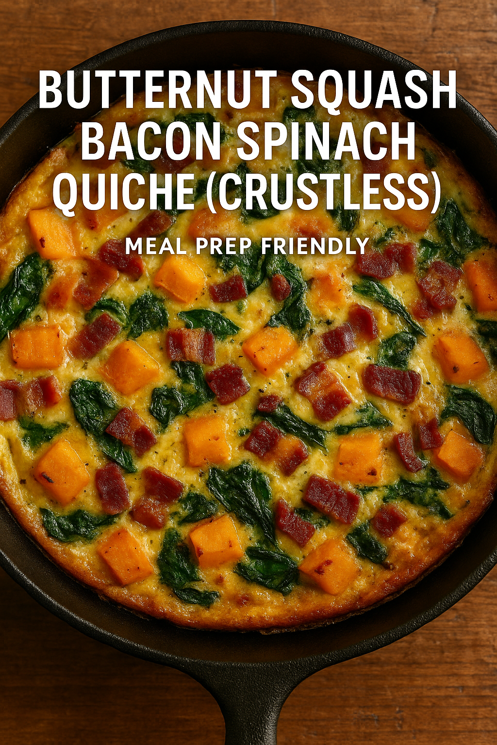Easy Crustless Butternut Squash Quiche Recipe