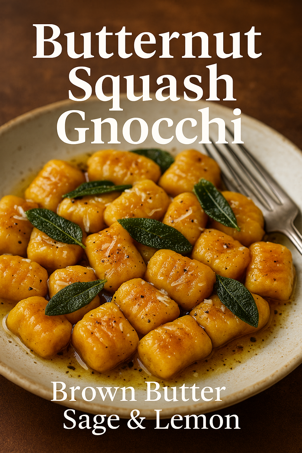 Easy Butternut Squash Gnocchi with Brown Butter Sage Sauce