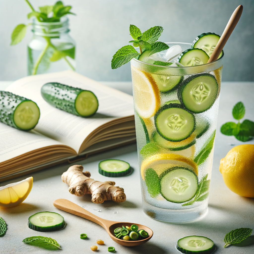 Cucumber Water Recipe with Lemon, Mint, and Ginger for Hydration ...