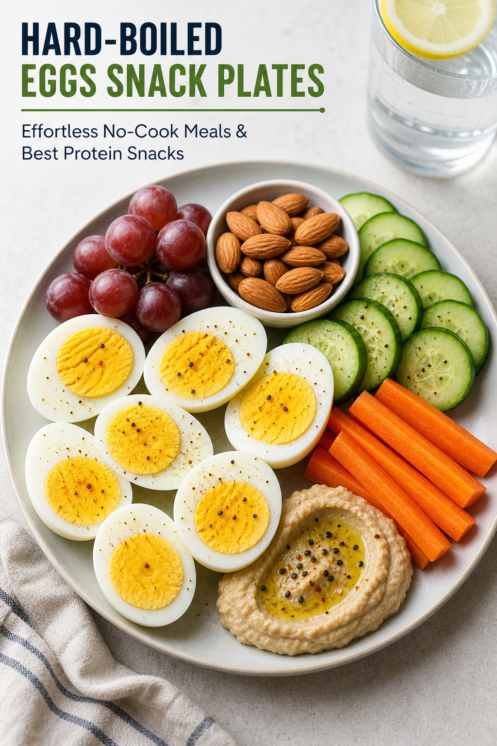 Hard-Boiled Eggs Snack Plates for Effortless No-Cook Meals & Best ...