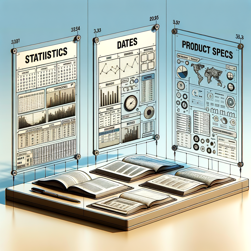 How to Build Source Tables for Statistics, Dates, and Product Specs ...