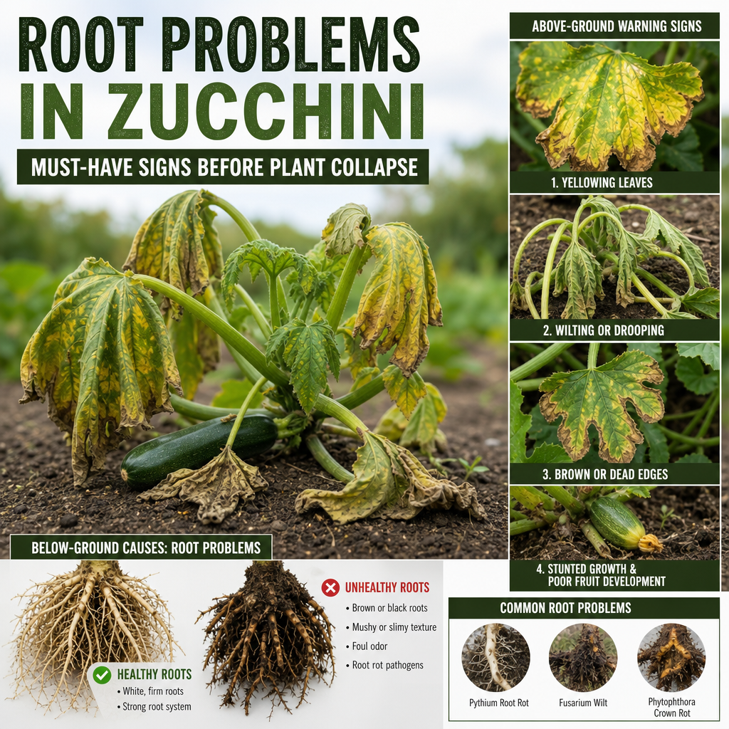 Root Problems in Zucchini: Must-Have Signs Before Plant Collapse — Image
