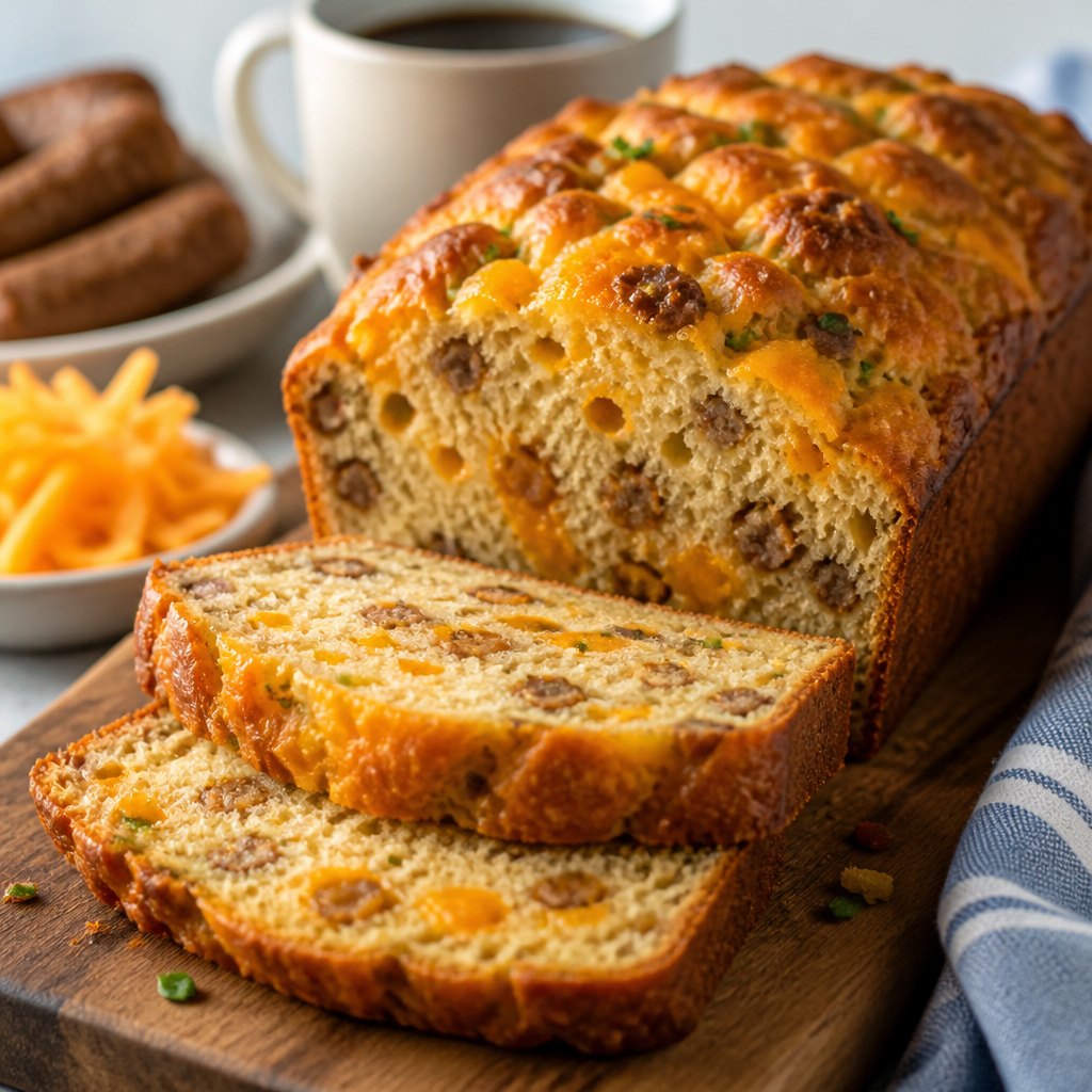 Sausage Quick Bread: Stunning Cheddar Breakfast Bread for Easy Mornings ...
