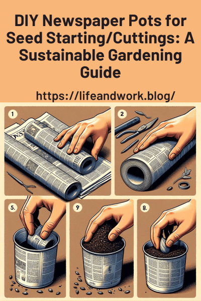 DIY Newspaper Pots for Seed Starting/Cuttings: A Sustainable Gardening ...