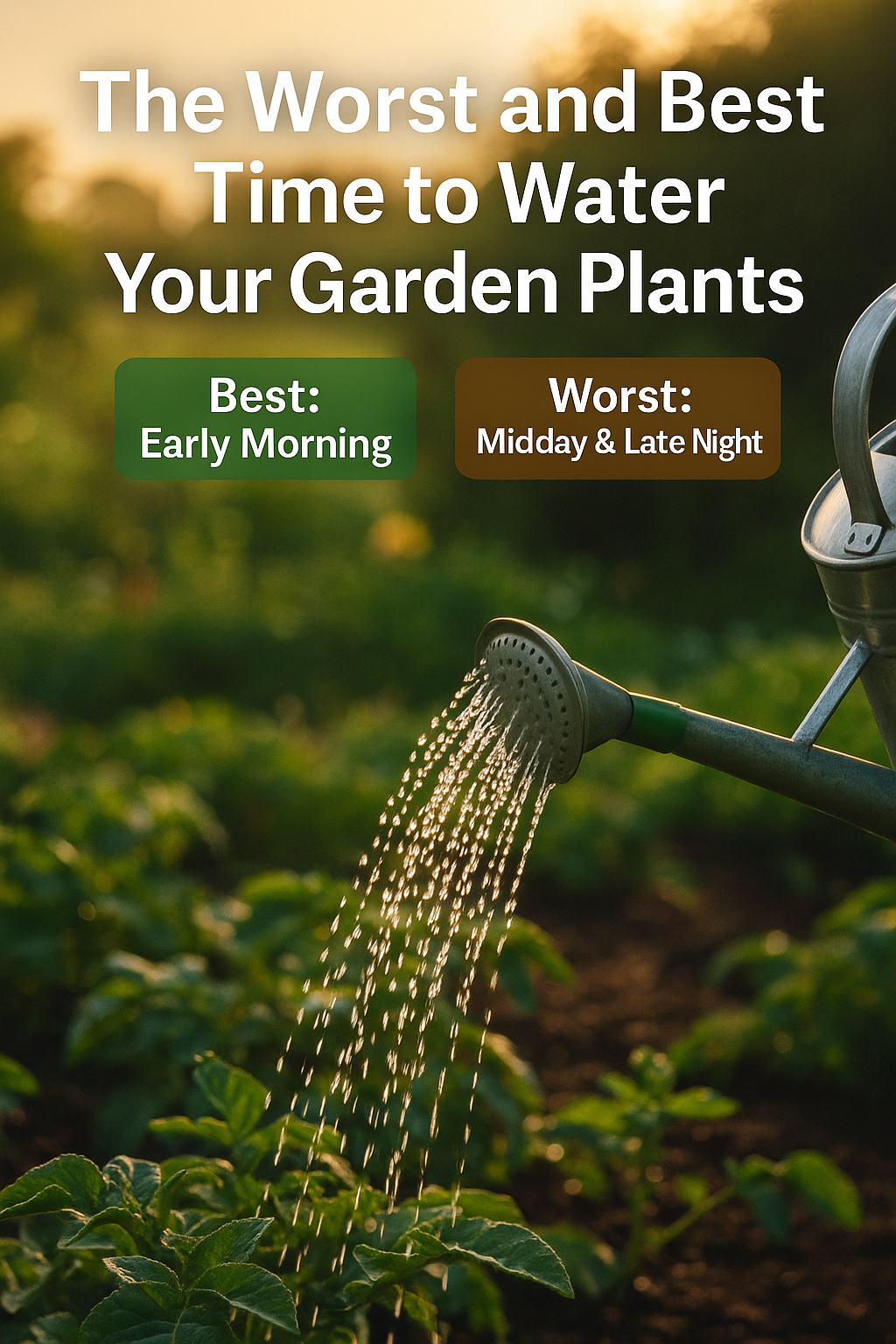 Optimal Watering Times for a Healthy Garden and Lawn